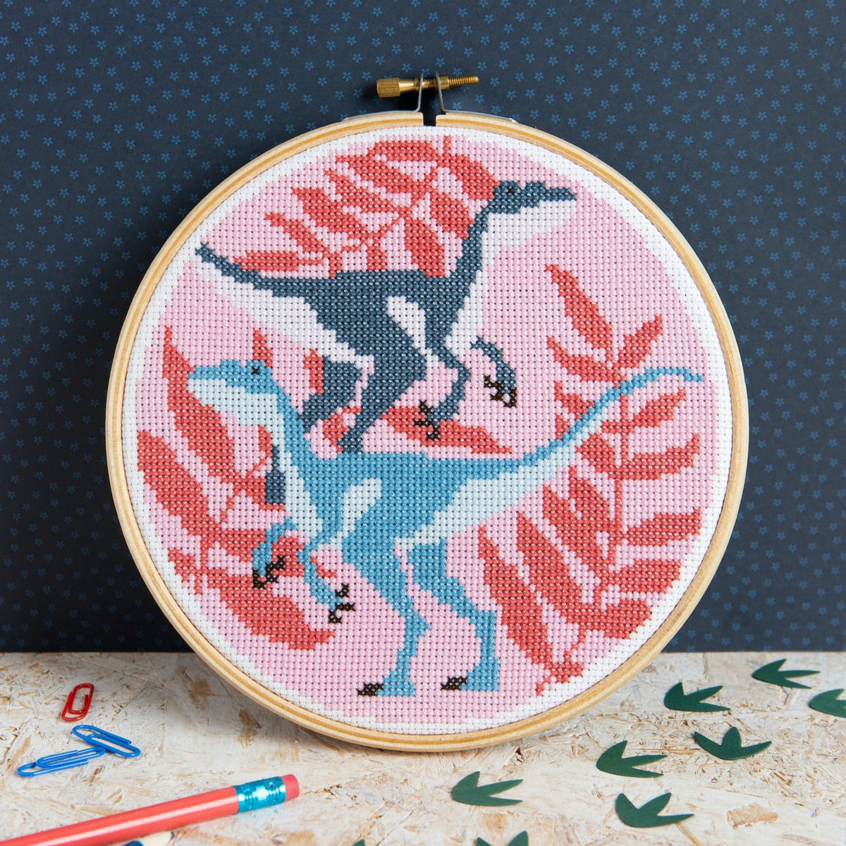 Dinosaurs Cross Stitch Bundle – Hawthorn Handmade