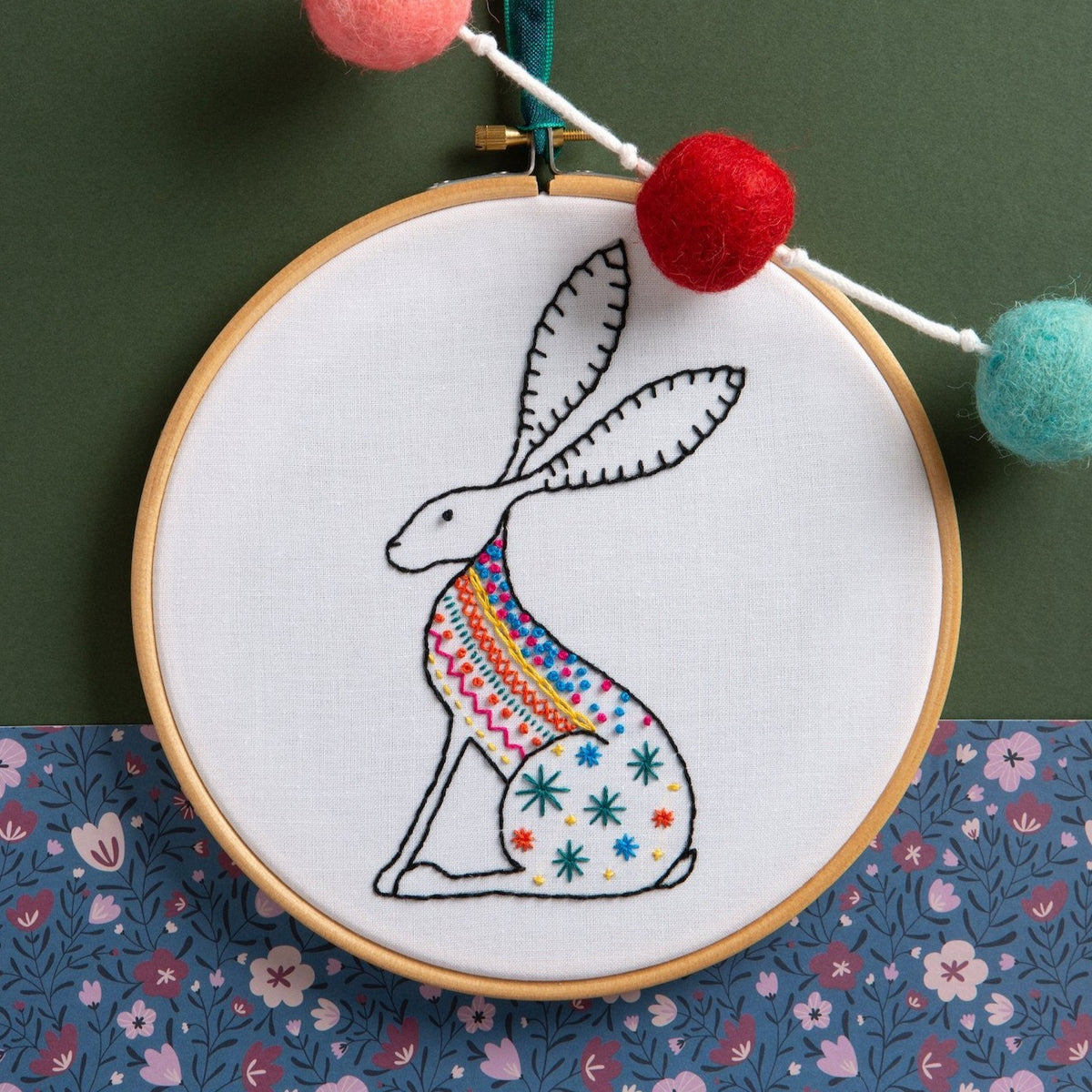 Hare Embroidery Kit for Beginners – Hawthorn Handmade